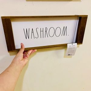 Rae Dunn | Wall Decor | Rae Dunn Washroom Wood Farmhouse Sign Nwt Cute ...